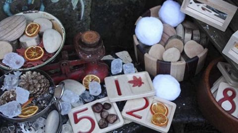 Messy maths mud kitchen play ideas - Hope Blog