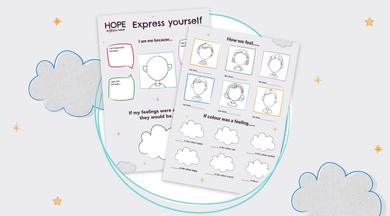 Children's Mental Health Week: Express yourself worksheet - Hope Blog
