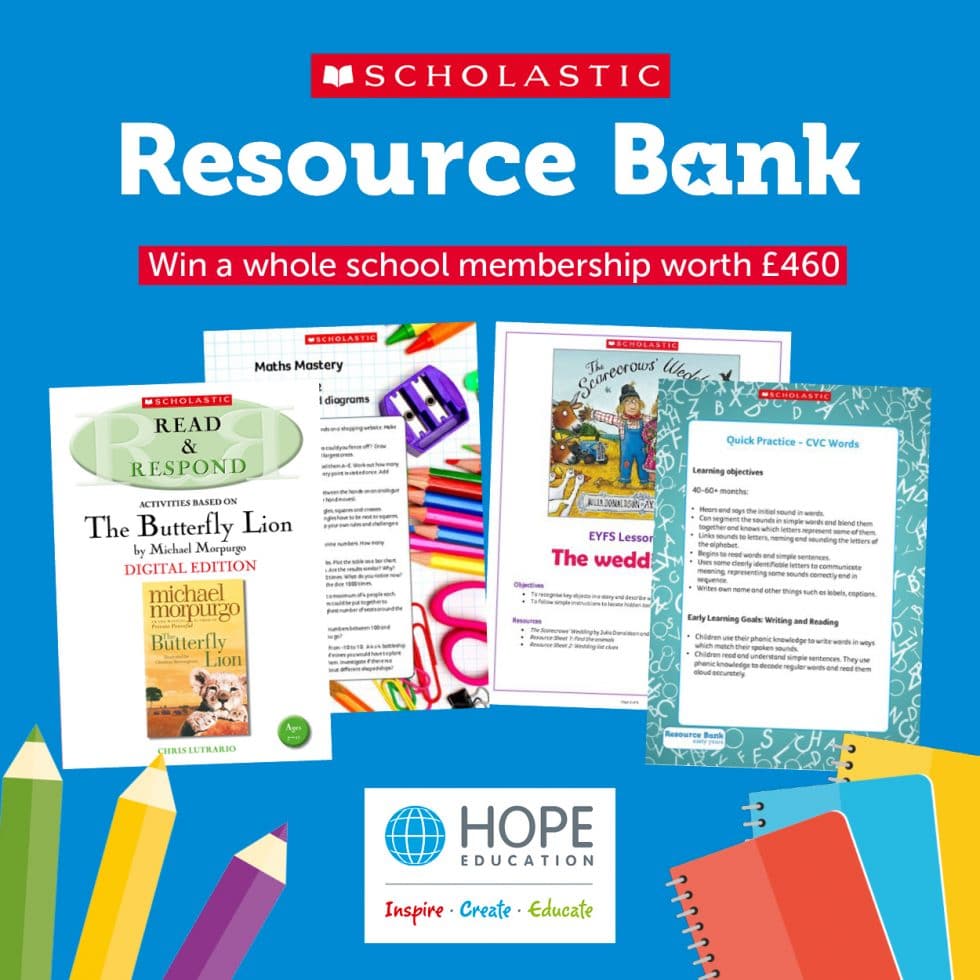 Win a full school membership to the Scholastic Resource Bank - Hope Blog