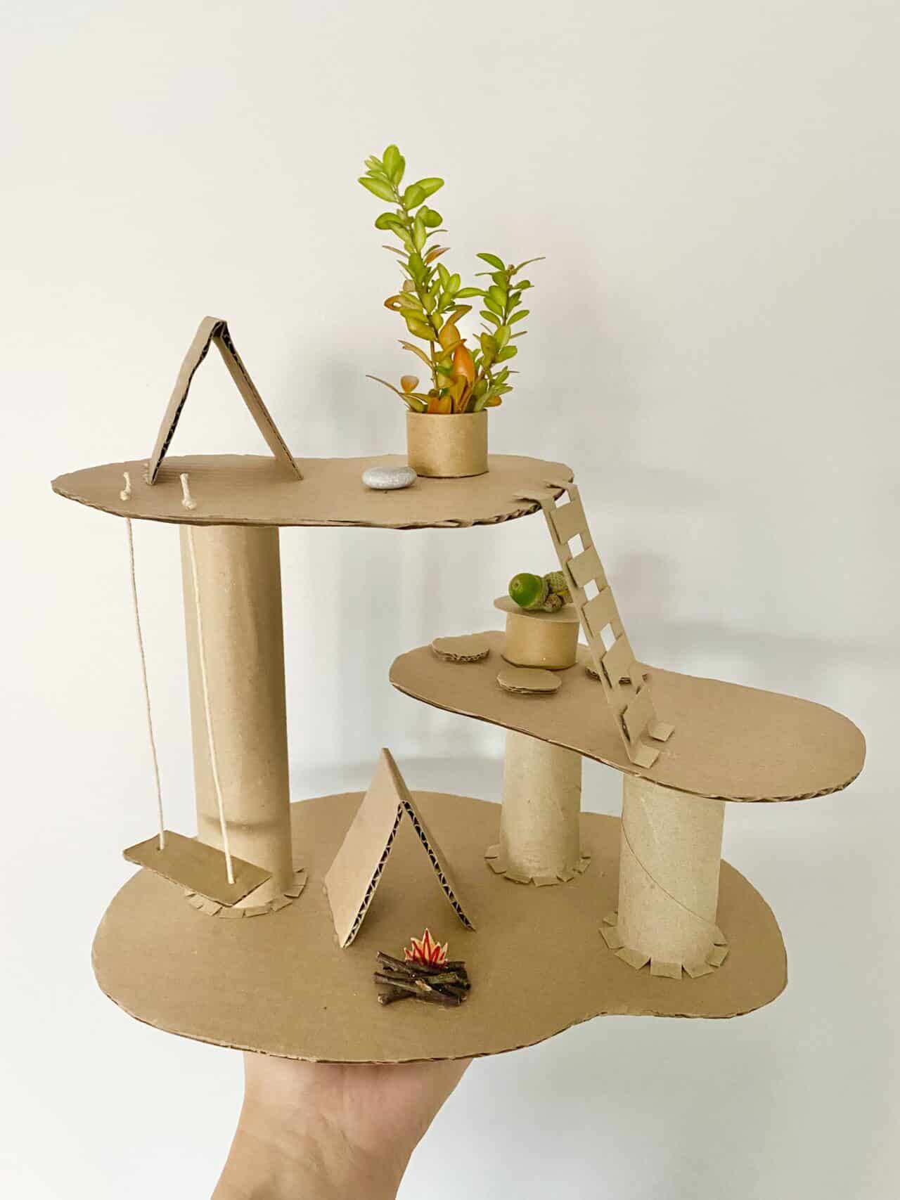 Recycle Craft - Mini Tree House - Hope Blog