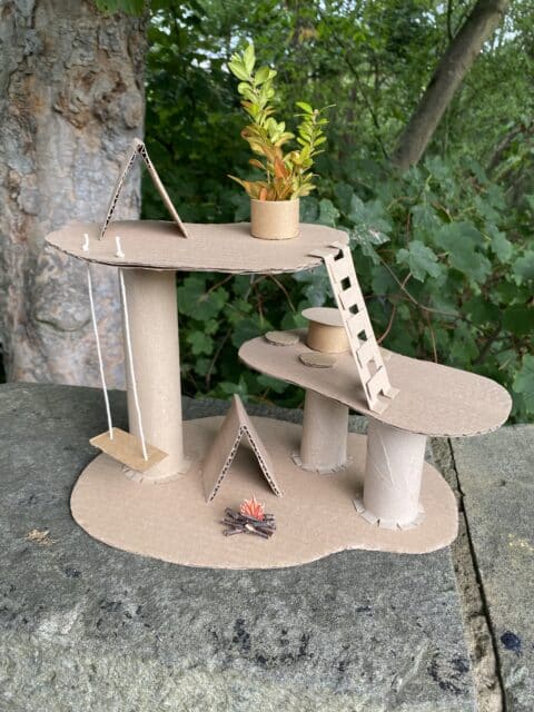 Recycle Craft - Mini Tree House - Hope Blog